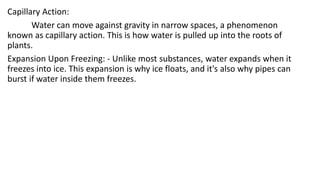 IRRIGATION WATER QUALITY -PHYSICAL AND CHEMICAL PROPERTIES OF WATER | PPTX