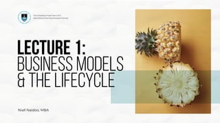 Lecture 1 Business Models and the Lifecycle | PDF