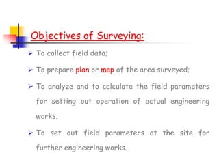 Introduction to Surveying and its classification | PDF