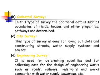 Introduction to Surveying and its classification | PDF