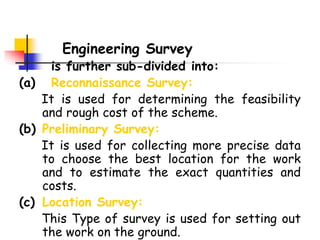 Introduction to Surveying and its classification | PDF