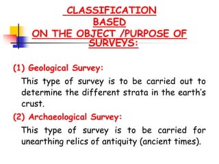 Introduction to Surveying and its classification | PDF