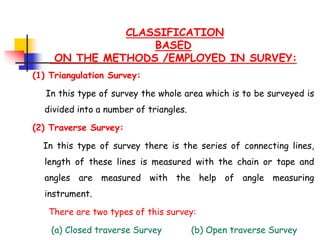 Introduction to Surveying and its classification | PDF