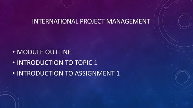 International Project Management - Core Concept and Theory of Projects ...