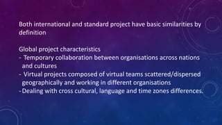 International Project Management - Core Concept and Theory of Projects ...