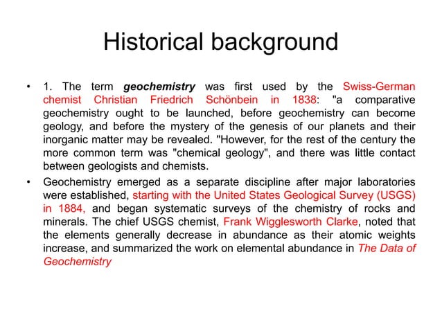 Lecture 1. Introduction of Geochemistry.ppt | Geology | Science