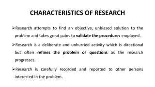 LECTURE research methodology and science | PPTX