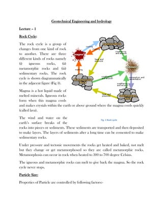 Geotechnical Engineering and hydrology for Engineers | PDF