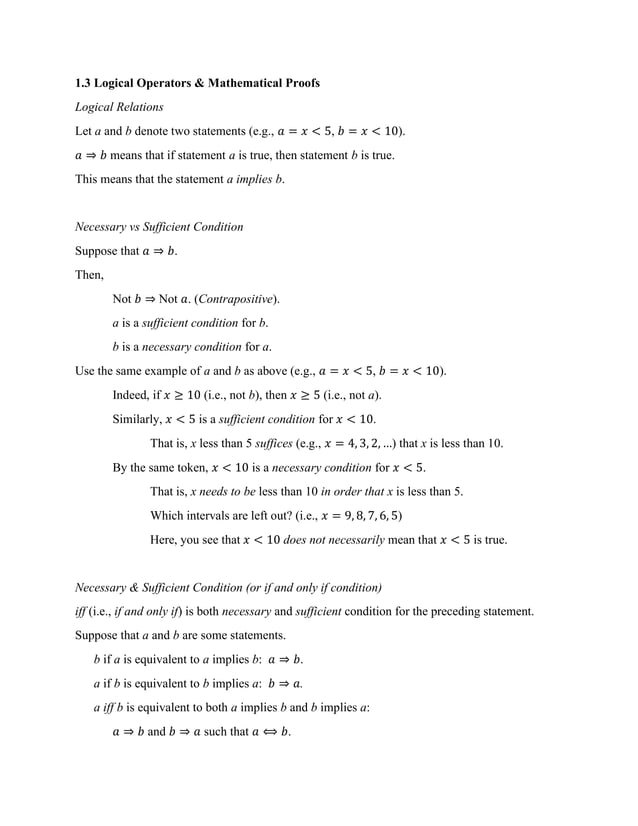 mathematics Lecture I______________________________ | PDF