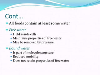 Introduction to the food composition in Food Biotechnology | PPT