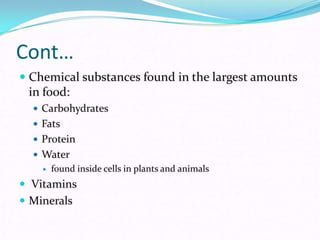 Introduction to the food composition in Food Biotechnology | PPT