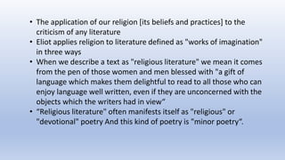 religion and literature, unit 1 ppt by jonathan swift | PDF