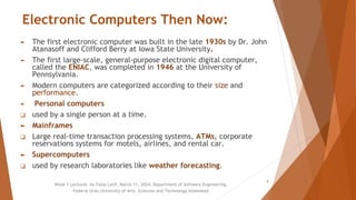 Computers History and Hardware/software. | PDF