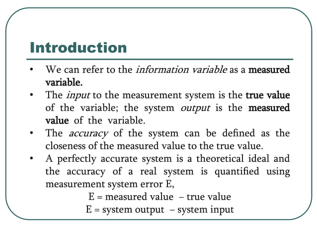Basics of Measurement Systems and Classification | PDF