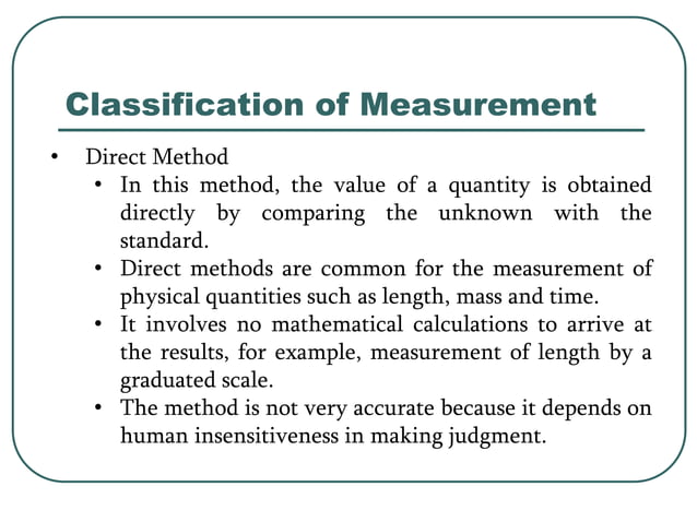 Basics of Measurement Systems and Classification | PDF