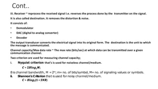 Communication Systems Lecture 1 Intro pdf. | PDF