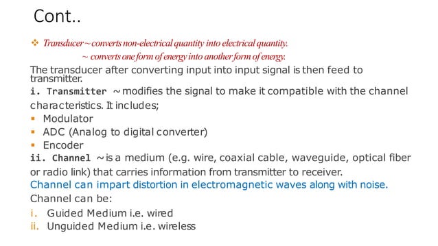 Communication Systems Lecture 1 Intro pdf. | PPT