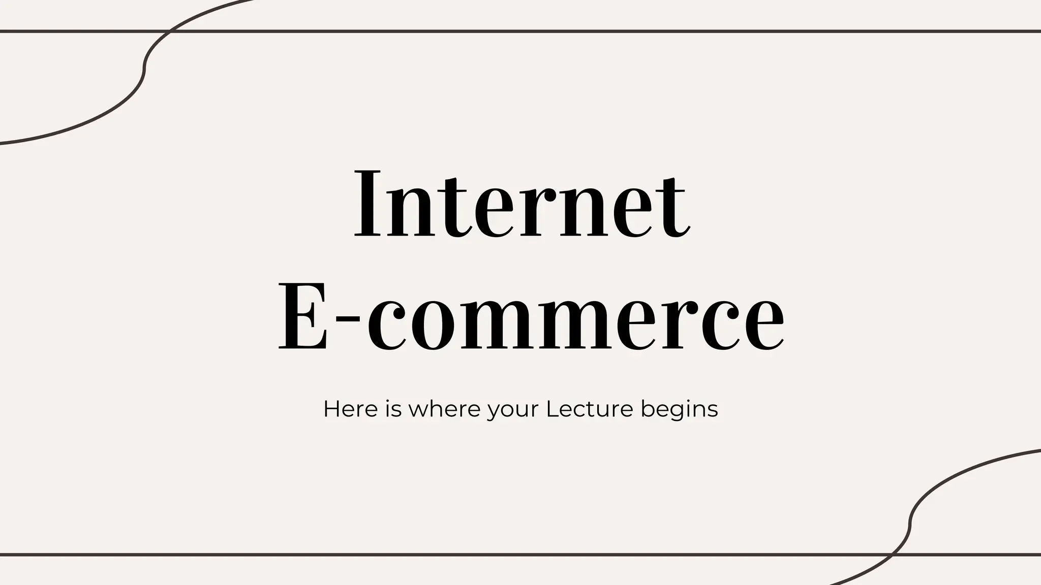 Internet Ecommerce Introduction to Internet | PPT
