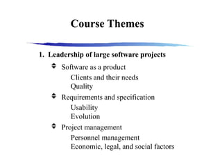 software engineering aktu unit 1 lecture 1 Lecture1.ppt | Technology & Computing