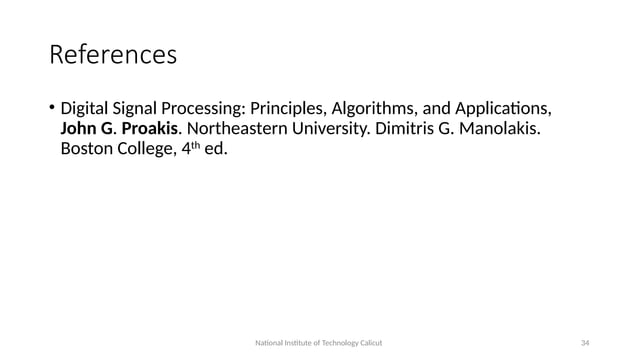 Digital signal processing lectures on signals | PPT