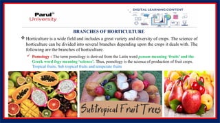 Introduction of horticulture. fundamental horticulture , b,sc ...
