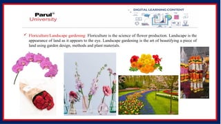 Introduction of horticulture. fundamental horticulture , b,sc ...