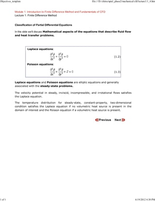 Concept of Computational Fluid Dynamics Material | PDF