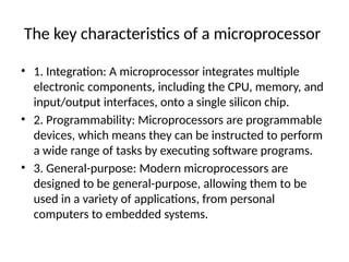 introduction to microprocessor and assembly language | PPTX