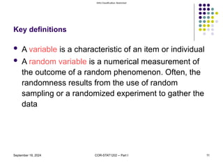 Introduction to Statistics Lesson 1. Singapore Management University | PPT