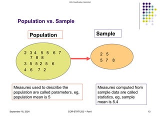 Introduction to Statistics Lesson 1. Singapore Management University | PPT