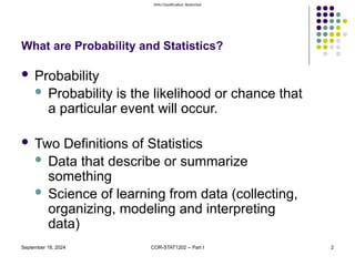 Introduction to Statistics Lesson 1. Singapore Management University | PPT