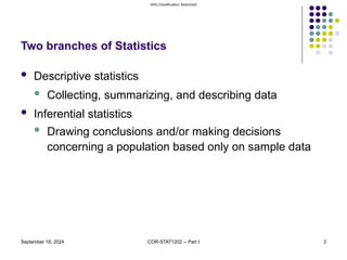 Introduction to Statistics Lesson 1. Singapore Management University | PPT