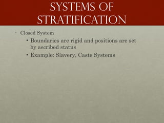 sociology - social stratification - learning about social topics | PPTX | Personal Finance