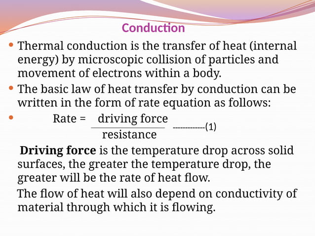 some basic mechanisms of concept of heat transfer | PPT