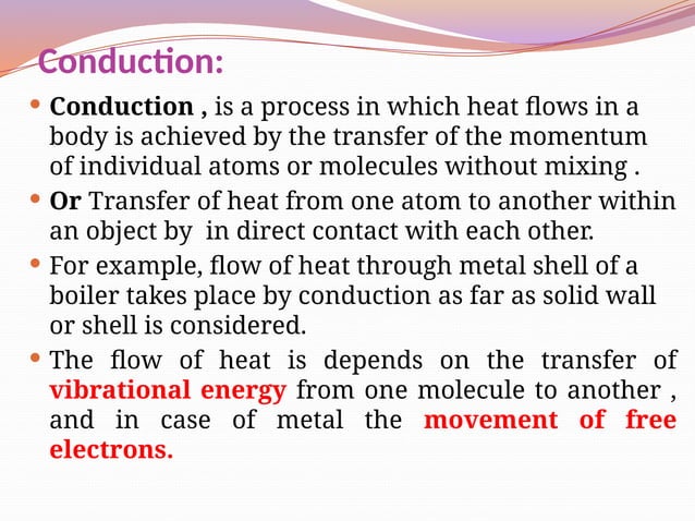 some basic mechanisms of concept of heat transfer | PPT