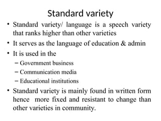 An introduction about language in the society | PPT