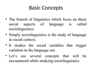 An introduction about language in the society | PPT