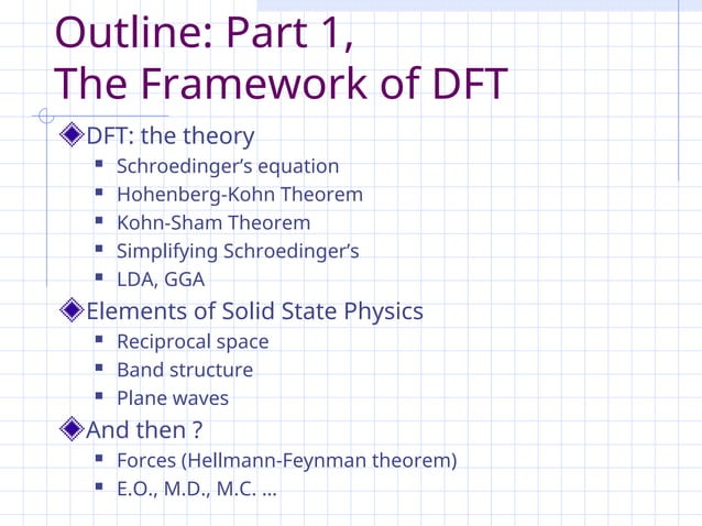 Computational Chemistry: A DFT crash course | PPT