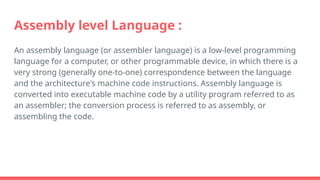 object oriented programming in c++ introduction lecture 1.pptx