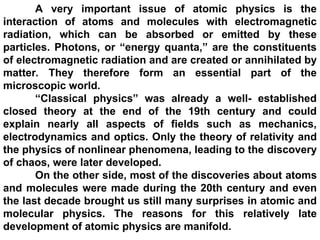 Lecture on atomic physics power point presentation | PPT