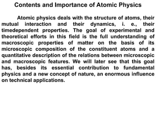 Lecture on atomic physics power point presentation | PPT
