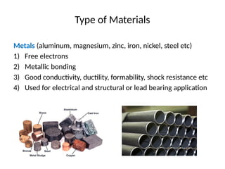 Introduction to Material Sciences, Lecture 1 | PPT