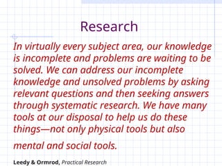 general presentation about academic research writing | PPT