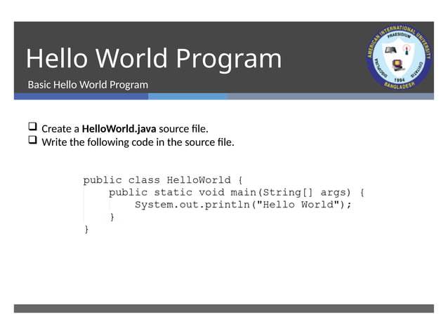 Lecture 1.1 - Introducing Java.pptx3eeeee | PPT | Free Download