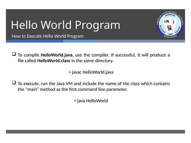 Lecture 1.1 - Introducing Java.pptx3eeeee | PPT | Free Download