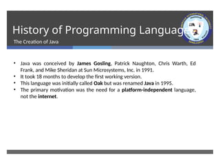 Lecture 1.1 - Introducing Java.pptx3eeeee | PPT | Free Download