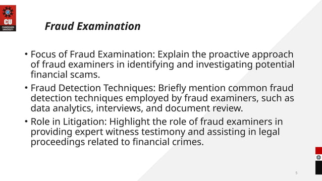 Forensic Accounting and Fraud Detections | PPTX | Business Accounting & Finance | Business