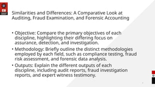 Forensic Accounting and Fraud Detections | PPTX