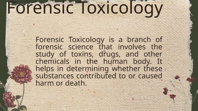 Different Forensic branches and its key functions | PPTX