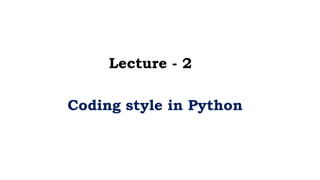 Python Programming - Lecture 1 - Introduction | PDF